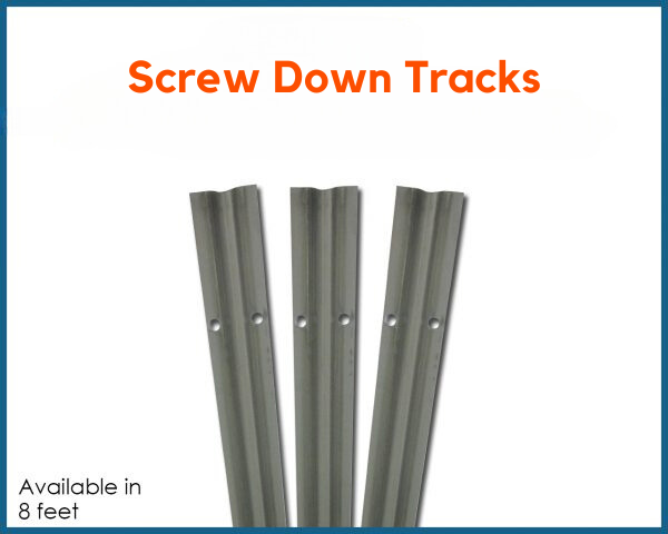 Sliding Glass Door Heavy Duty Screwdown Track | U-Build-It Aluminum Centers
