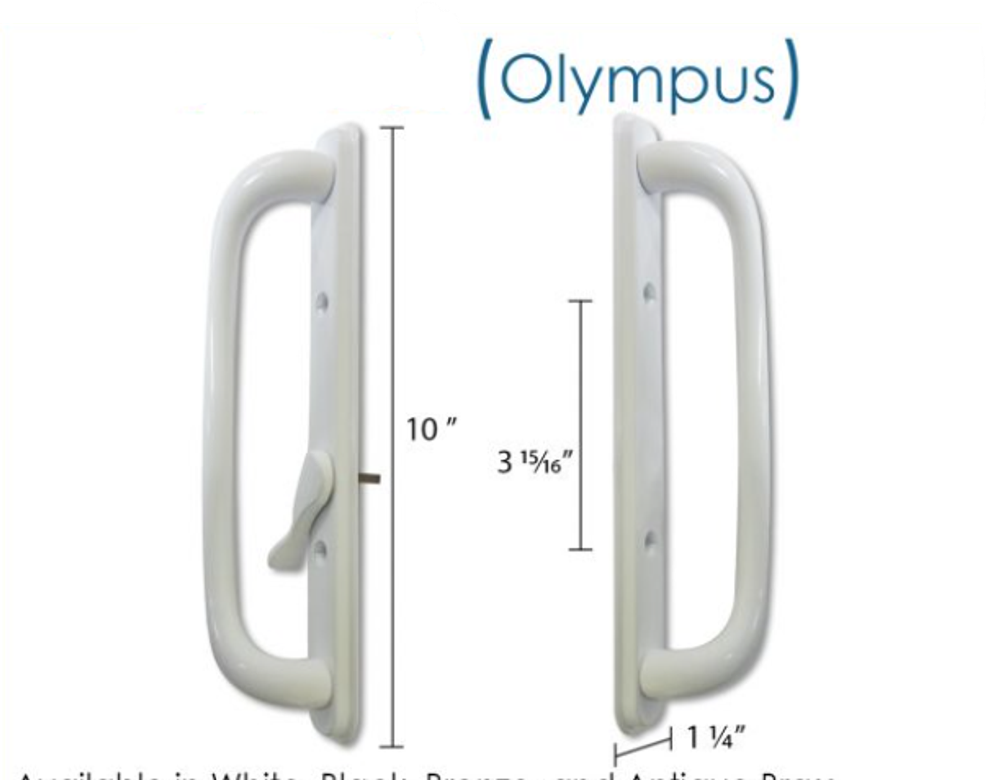 Sliding glass door “Olympus”- Offset lock | U-Build-It Aluminum Centers