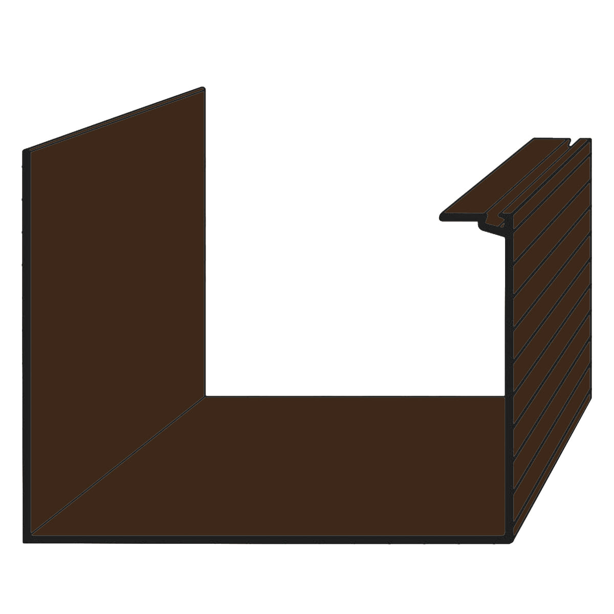 Super Gutter 5" Bronze 24' Length | U-Build-It Aluminum Centers