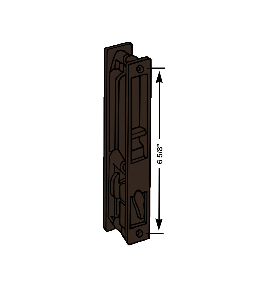 Sliding Glass Door Lock PDH-12 Bronze | U-Build-It Aluminum Centers